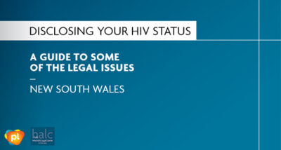 2023 NSW HIV Disclosure Guide | Positive Life NSW
